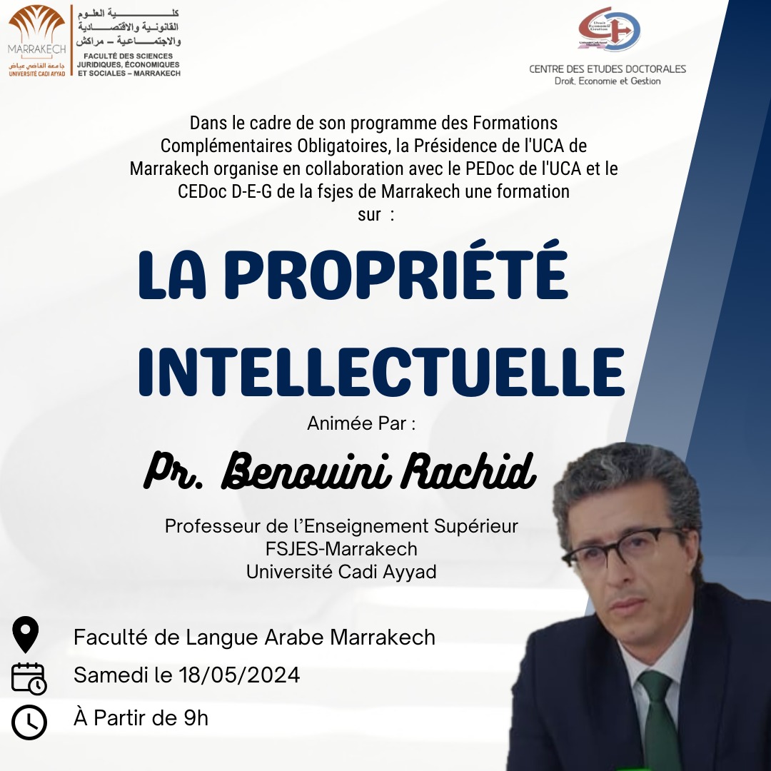 Formation sur la Propriété intellectuelle - Faculté des Sciences ...